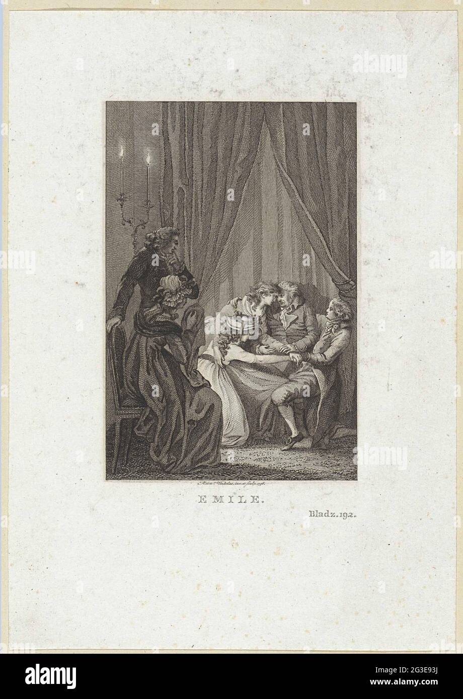 Grieving family in one room Stock Photo - Alamy