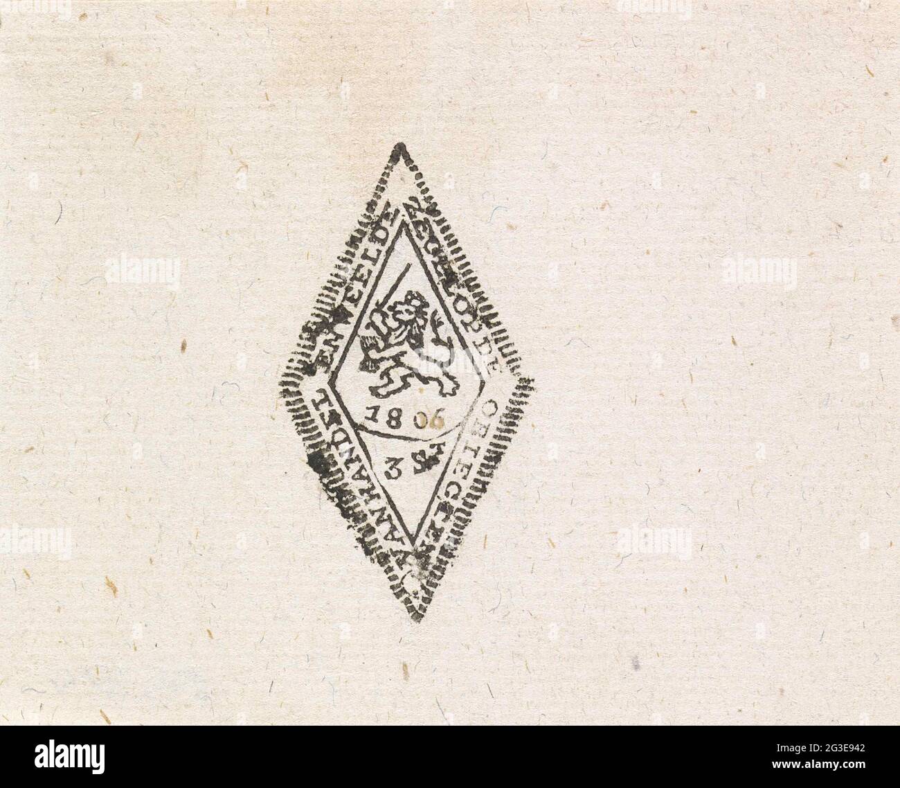 Stamp, 1806; Stamp on the objects of trade and wealth. Separate print ... Stamp, 1806; Stamp on the objects of trade and wealth. Separate print ...
