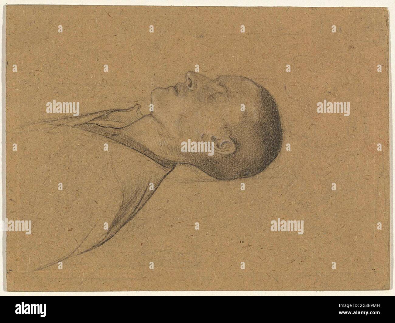 Head and shoulders of a sleeping (dead?) Man Stock Photo - Alamy