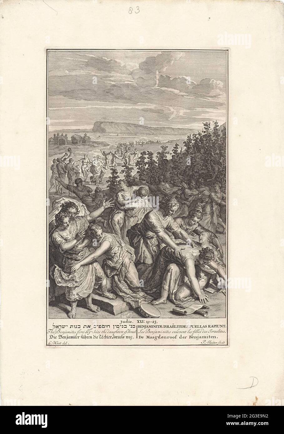 Miraculist of the Benjamites. In a vineyard, the virgins of Israel ...