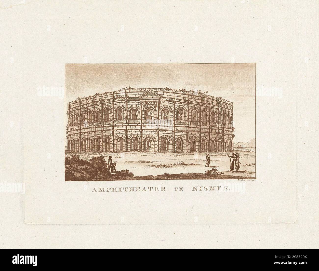 Arena of Nimes; Amphitheater in Nismes. The Roman Arena and ...