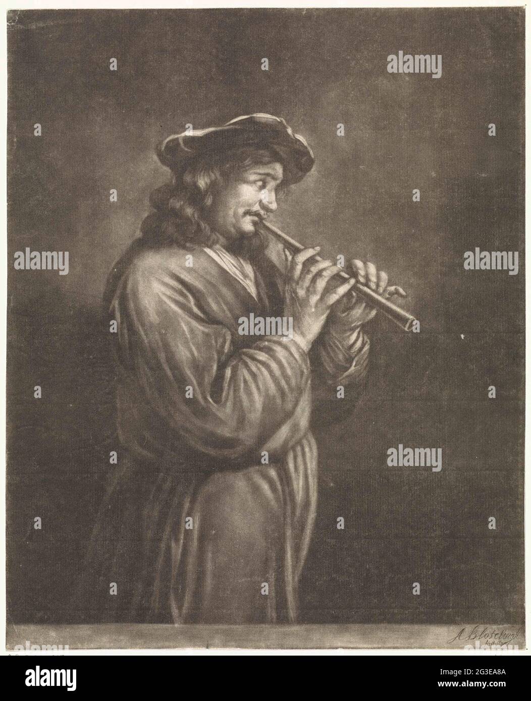 Portrait musician plays flute hi-res stock photography and images - Alamy