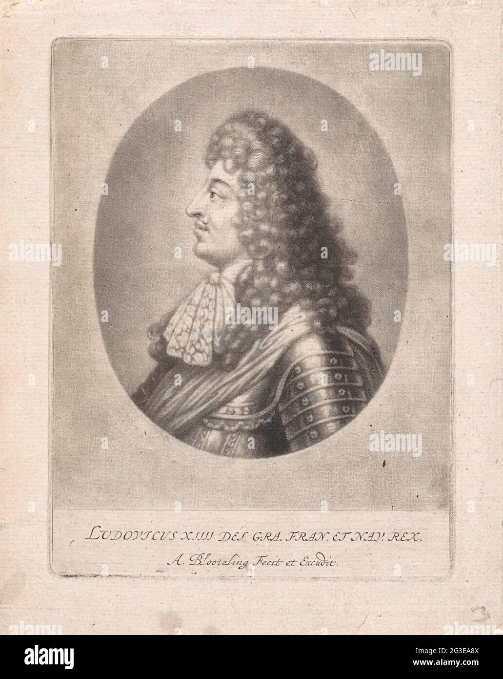 Portrait of Louis XIV, king of France. Portrait of Louis XIV, king of ...