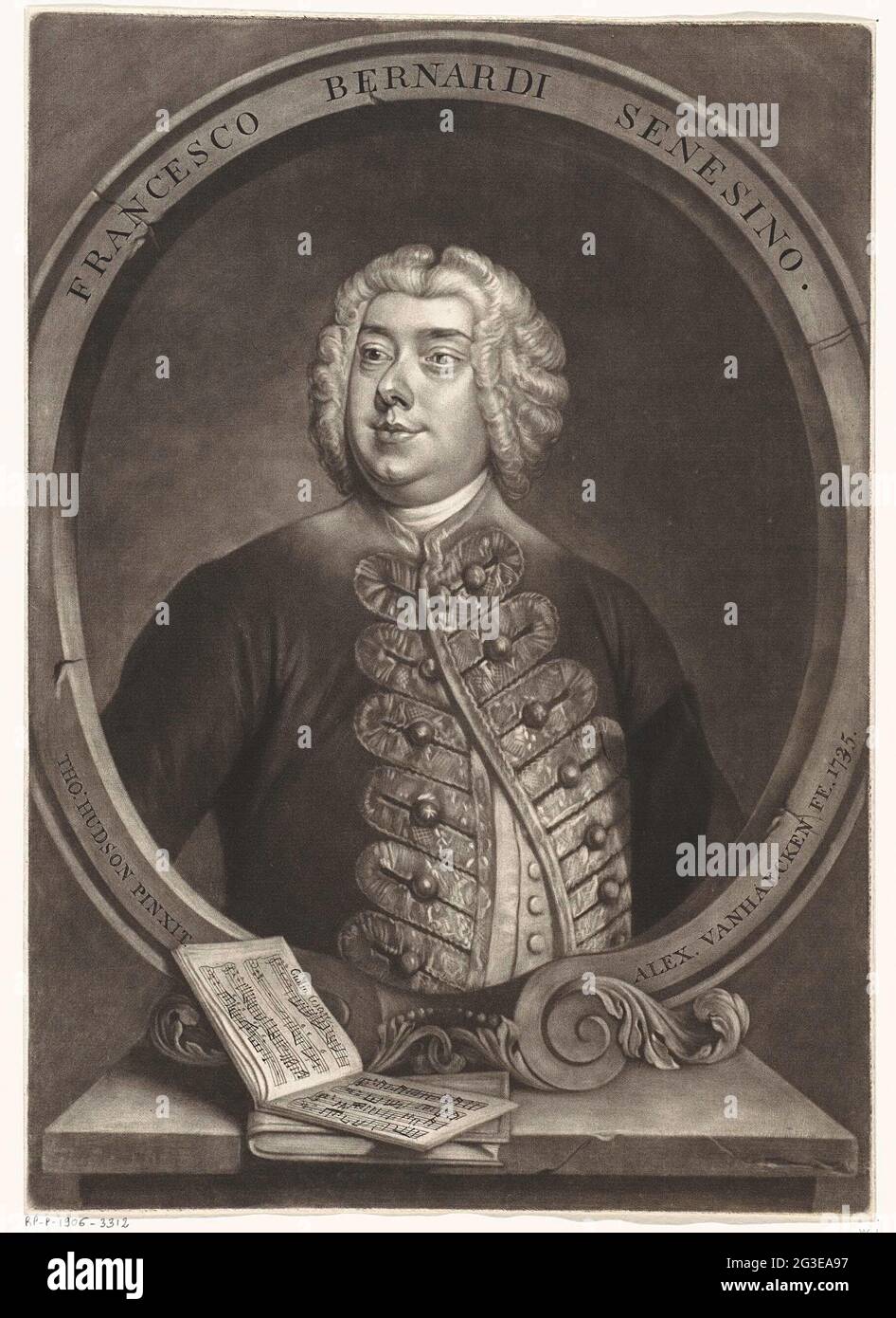Portrait of Francesco Bernardi. The Italian singer Francesco Bernardi ...