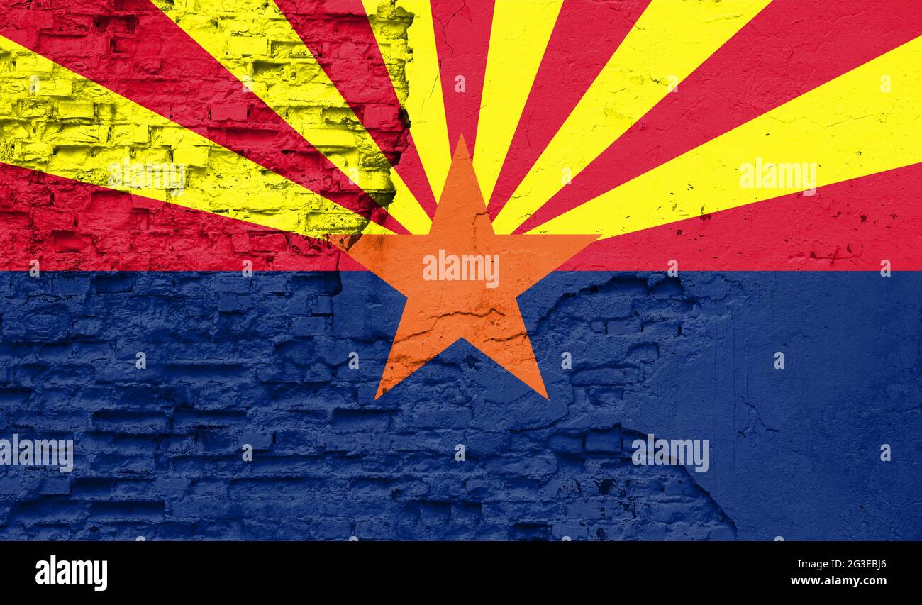 Arizona state flag stars stripes hi-res stock photography and images ...