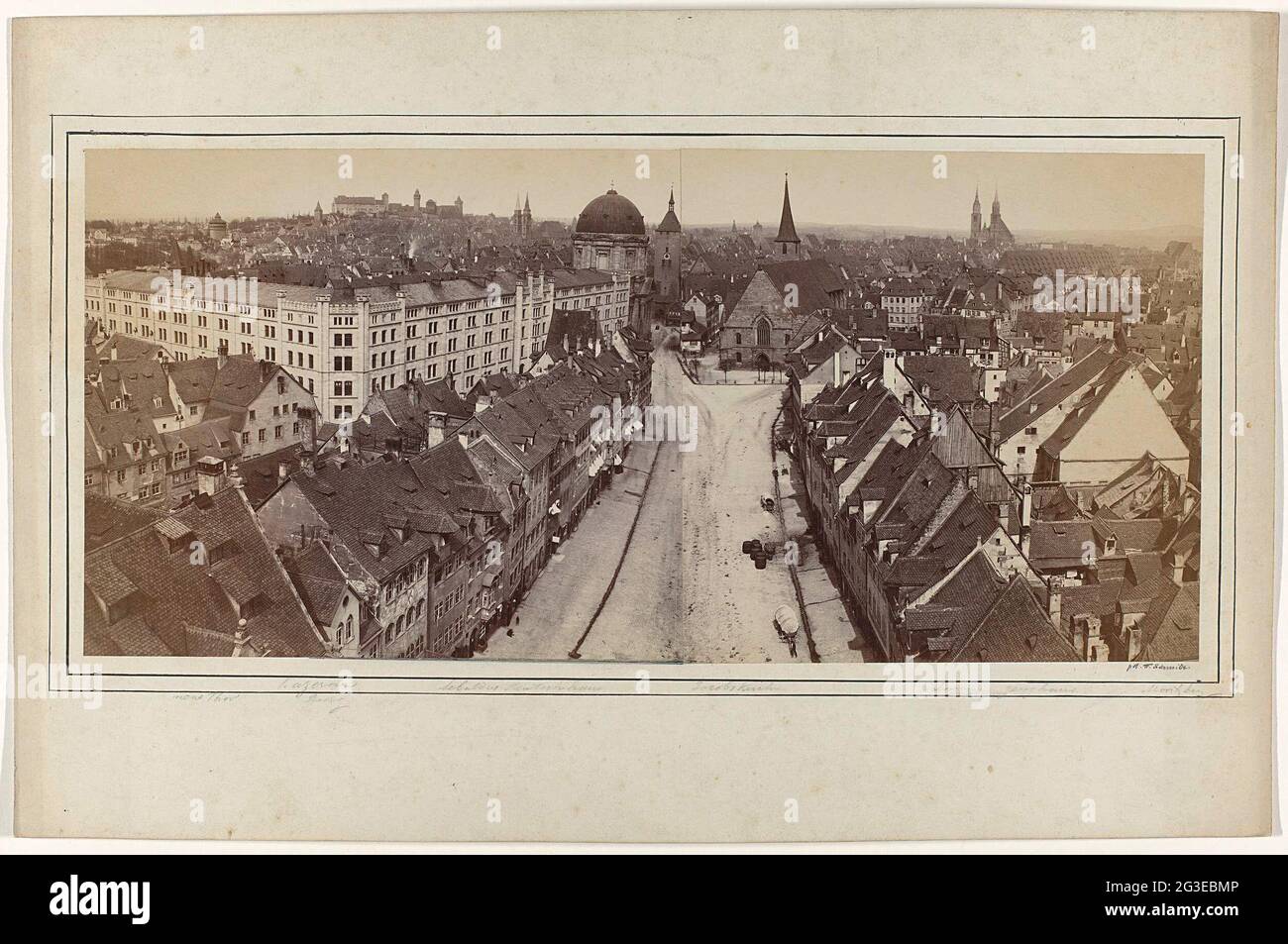 Panorama of Nuremberg. Panorama (assembly) from Nuremberg Stock Photo ...