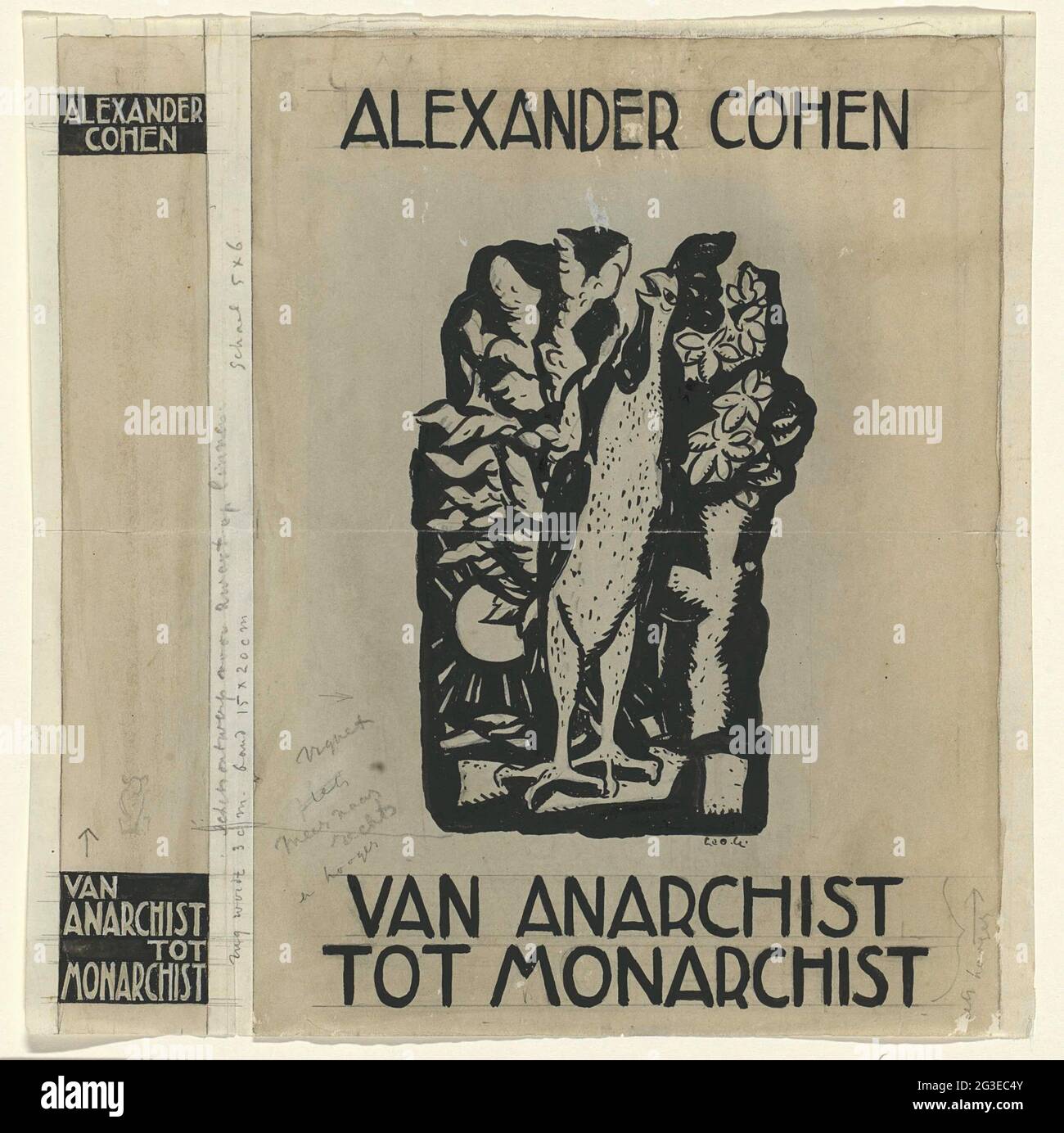 Design for book cover for Alexander Cohen's 'from Anarchist to ...