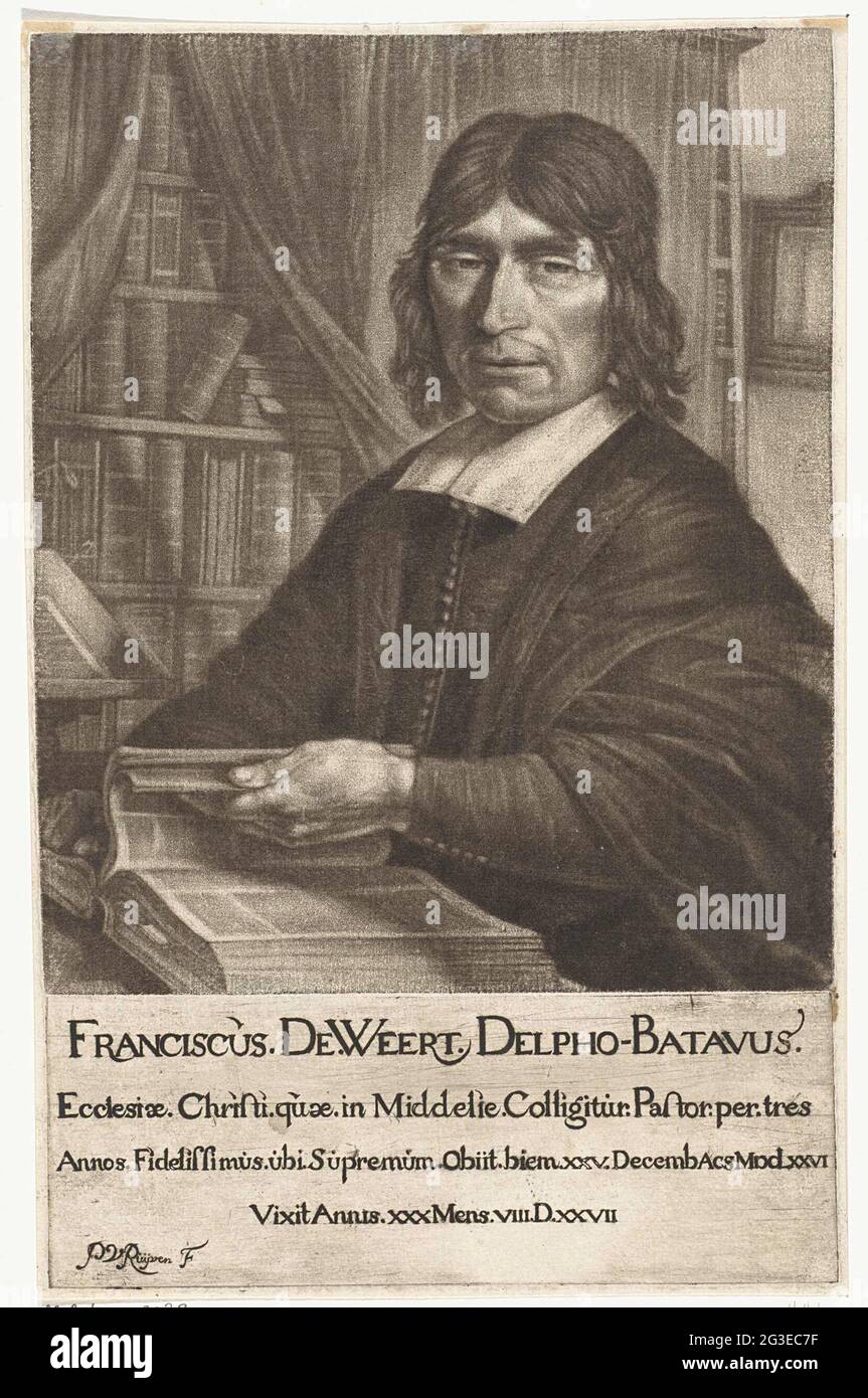 Portrait of the Pastor Franciscus de Weert Stock Photo - Alamy