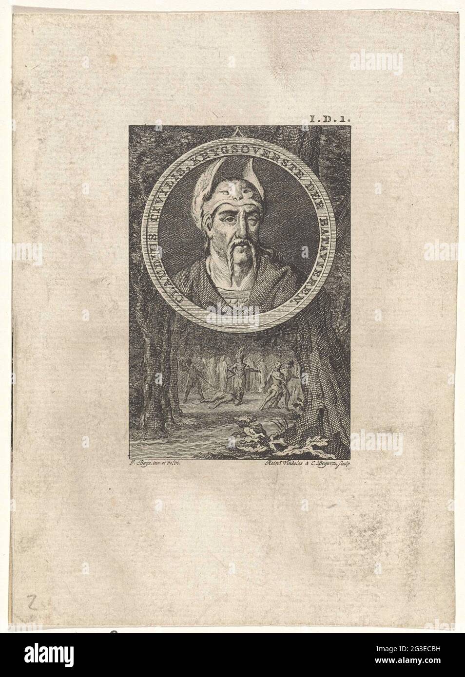Portrait of Claudius civilis. Portrait of Claudius Civilis, leader of ...
