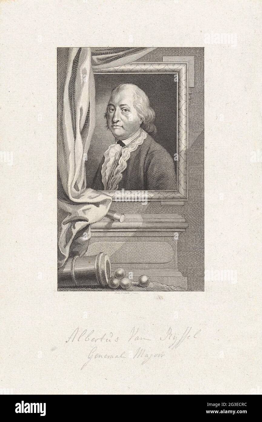 Portrait of Albert van Ryssel. Portrait of General Major Albert van ...