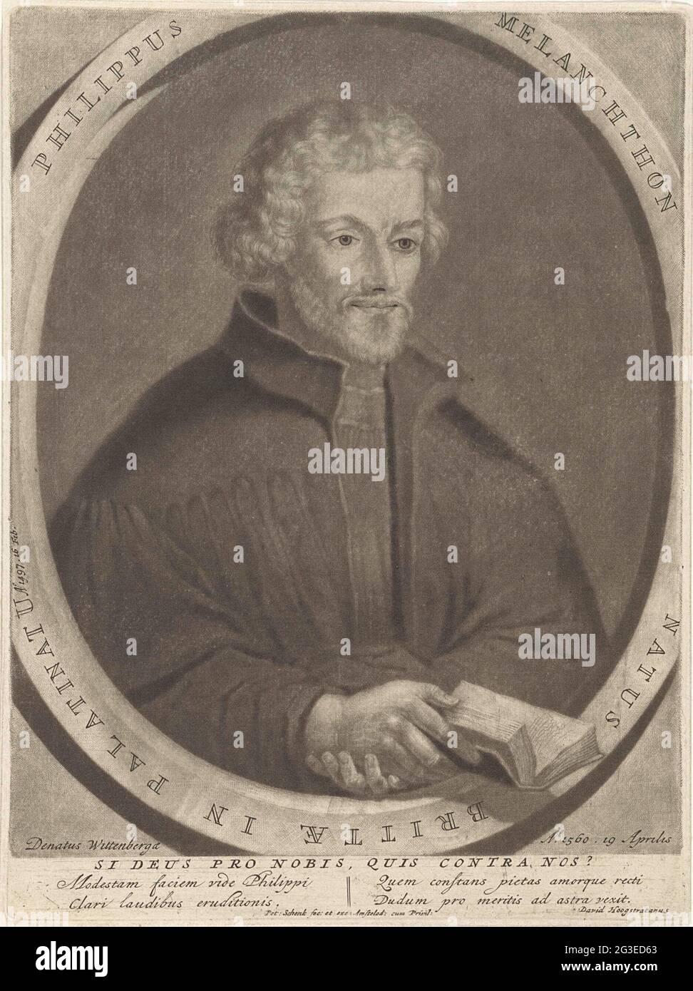 Portrait of Philipp Melanchthon. The German Humanist Philipp ...