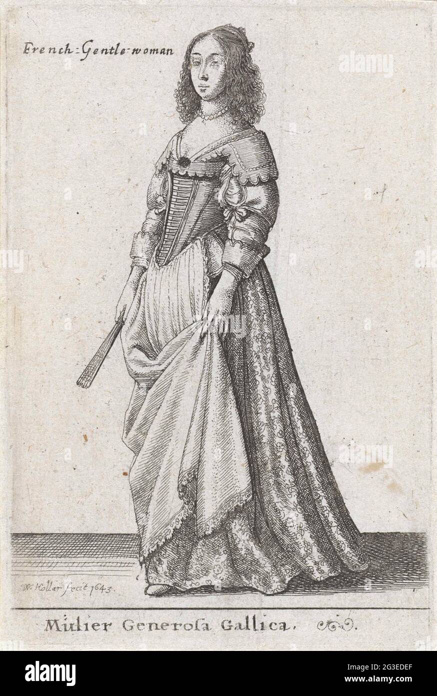 Mulier Generosa Gallica; Noble woman from France; Theatrum Mechanic ...