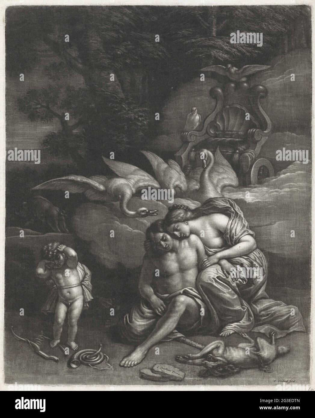 Adonis dies in the arms of Venus. Adonis dies in the arms of Venus ...
