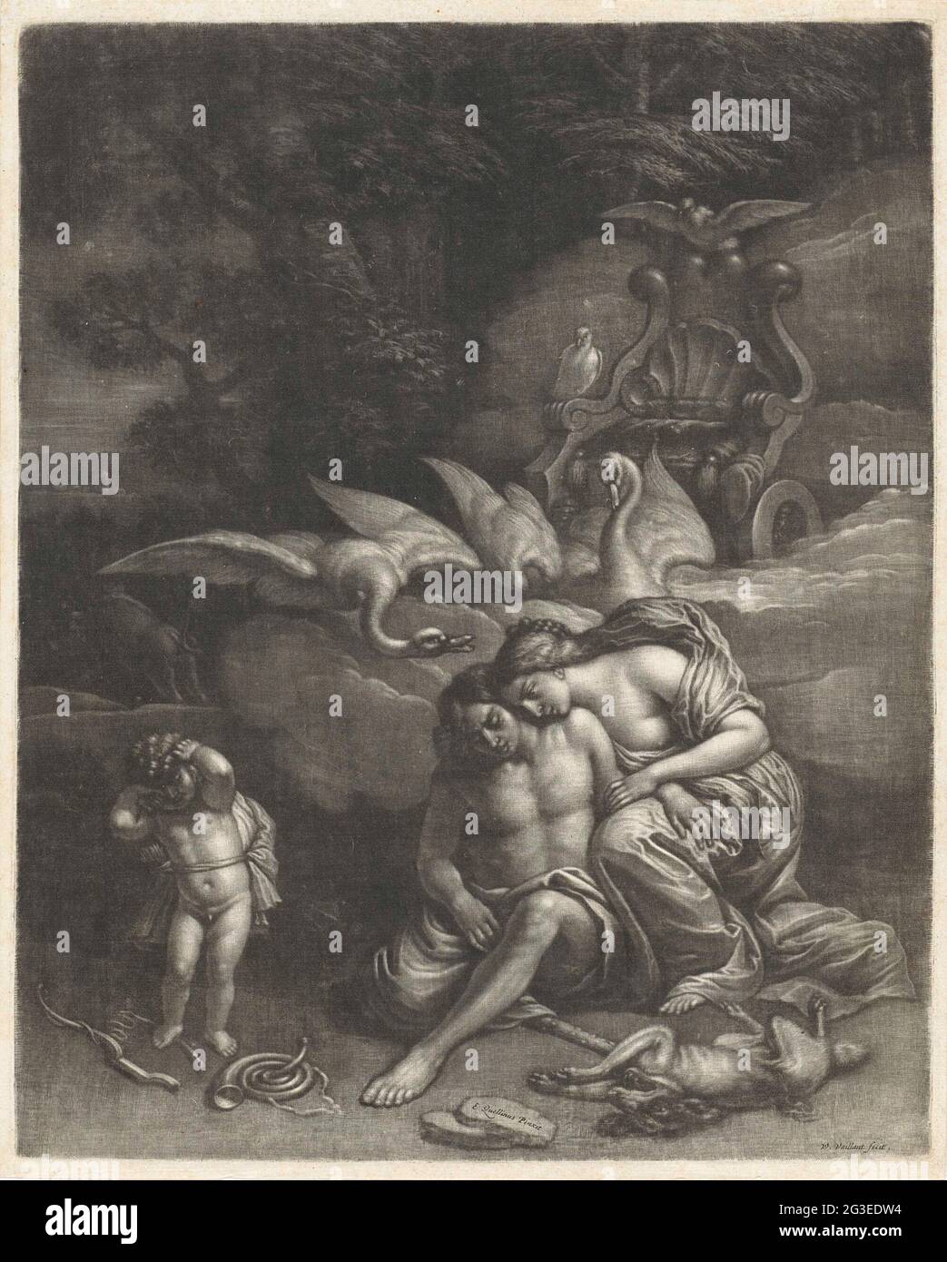 Adonis dies in the arms of Venus. Adonis dies in the arms of Venus ...