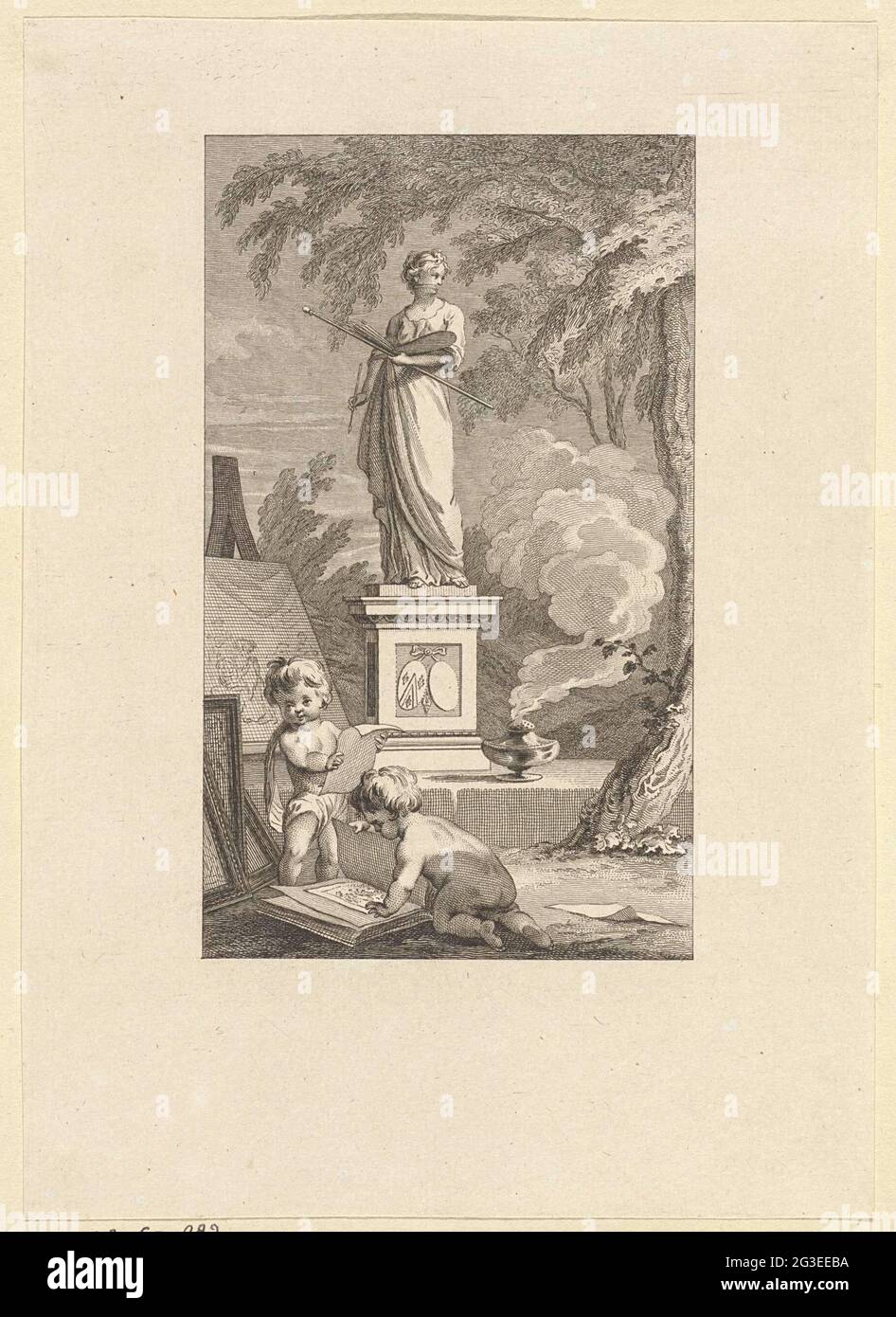 Allegory on the visual arts Stock Photo - Alamy