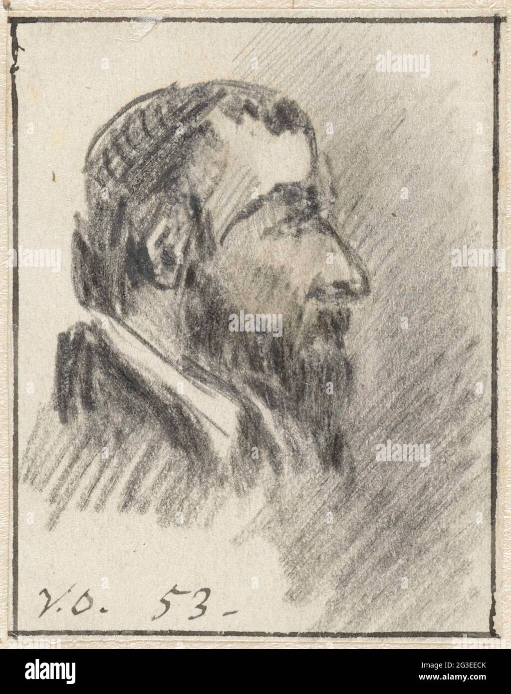 Head of man, in profile to the right Stock Photo - Alamy