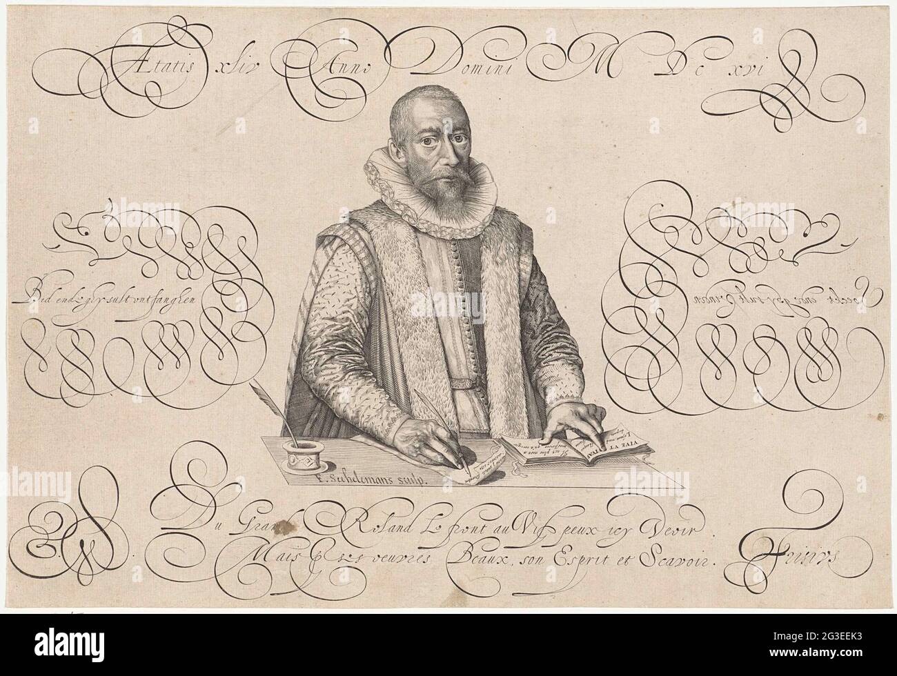 Portrait of David Roelands, at the age of 44. Portrait of David ...