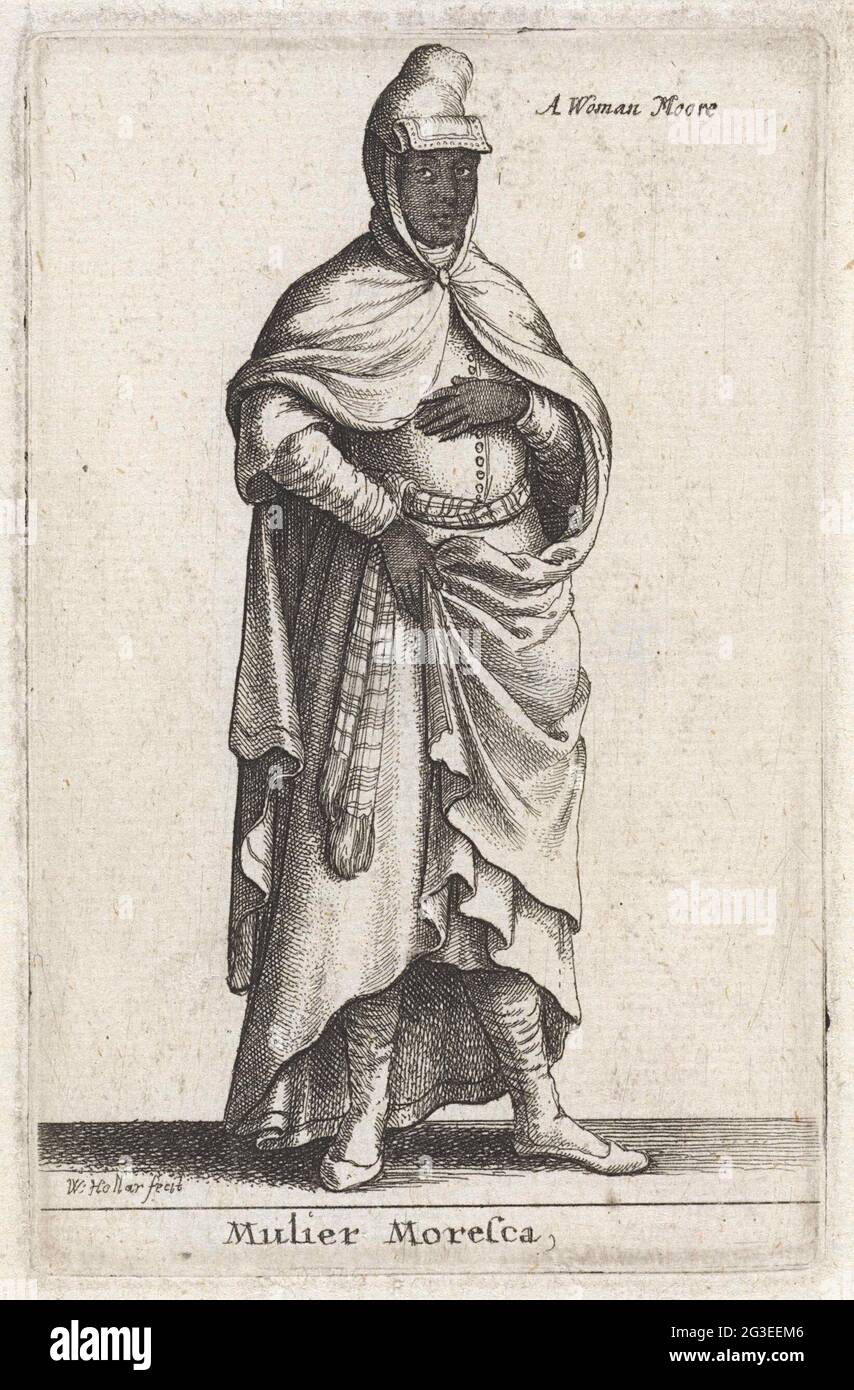 Mulier Moresca / A Woman Moore; Traditional costumes from different ...