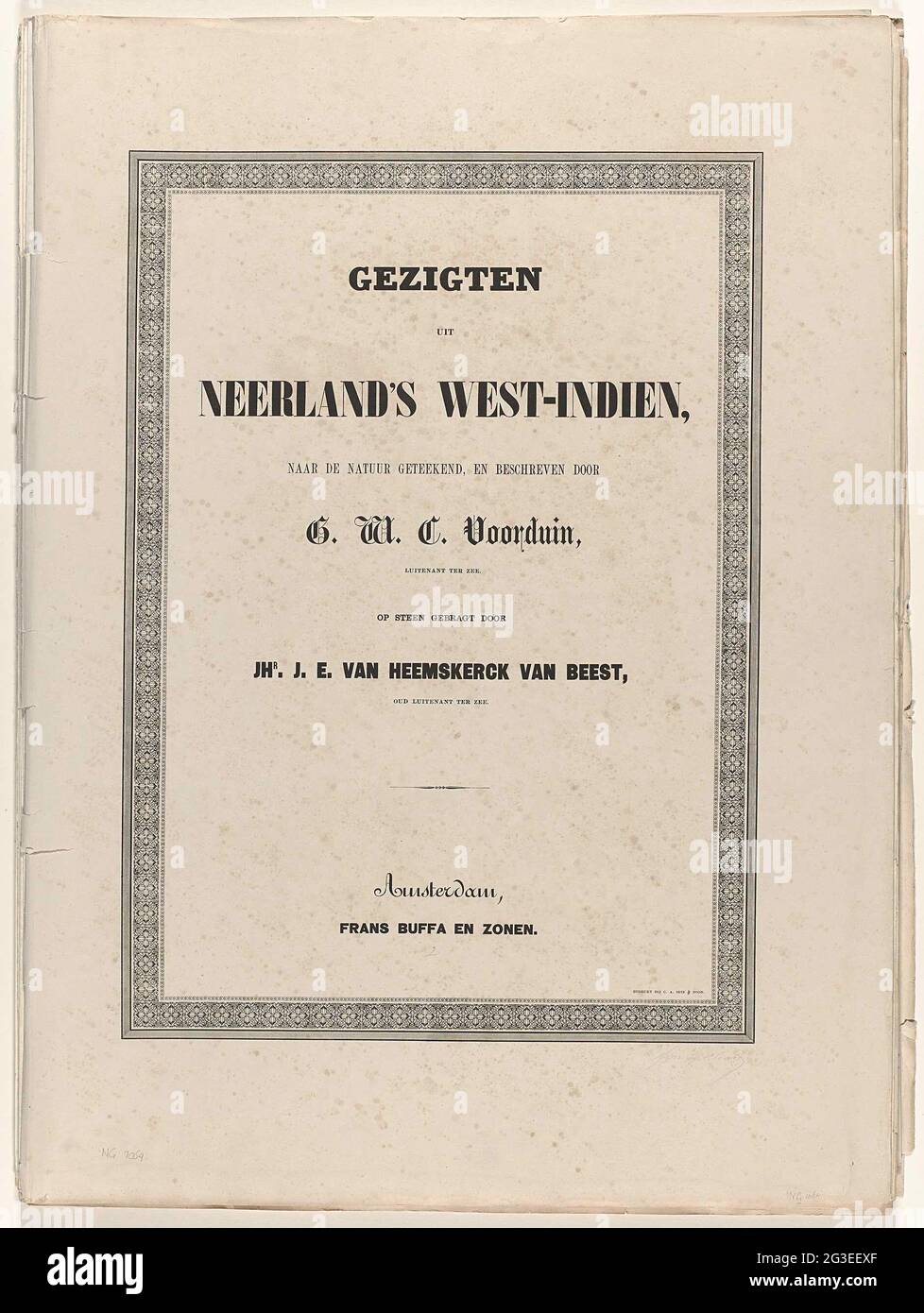 Enjoyed Neerland's West. Loose-leaf sheet metal consisting of four ...