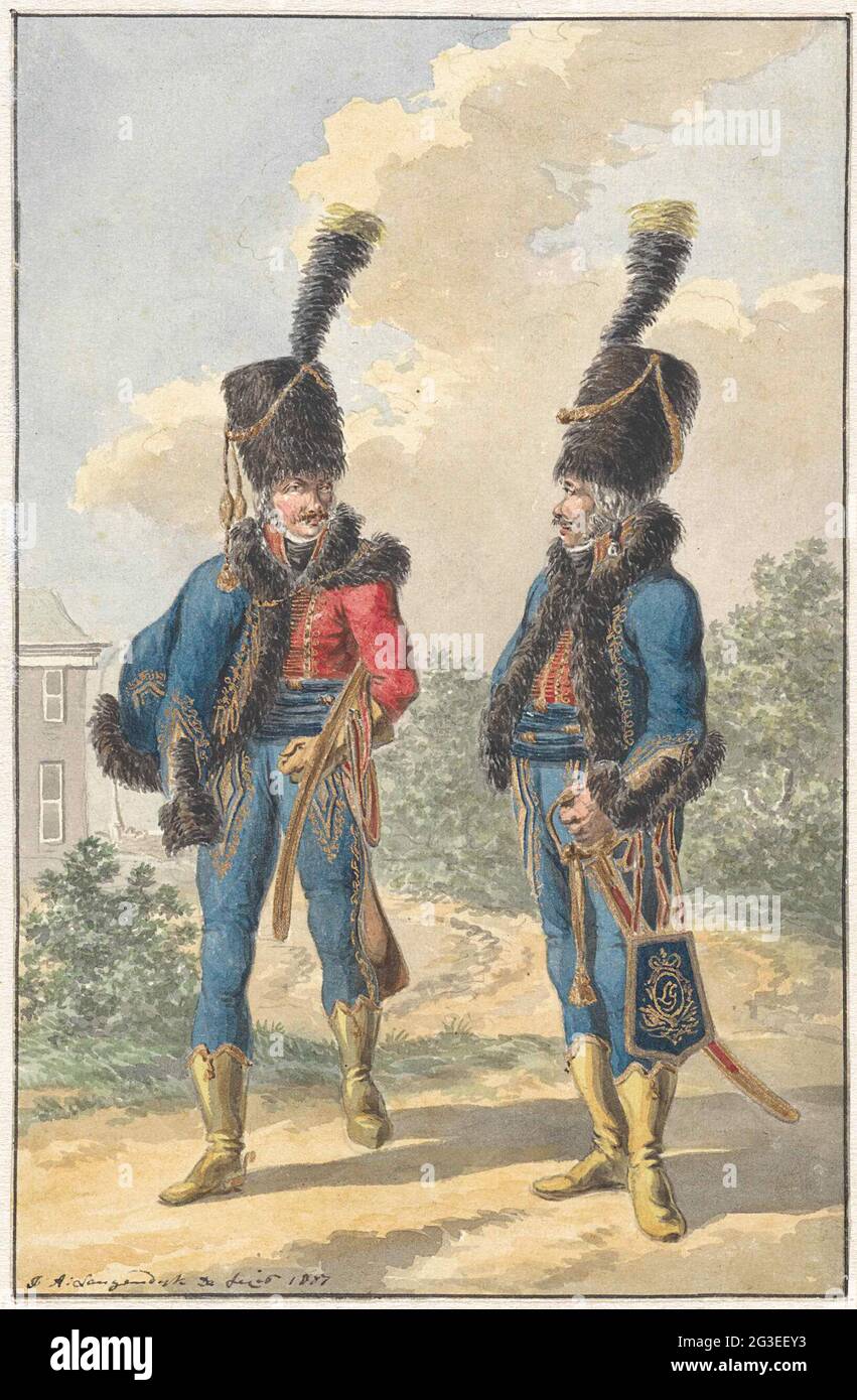 Two standing soldiers Stock Photo - Alamy