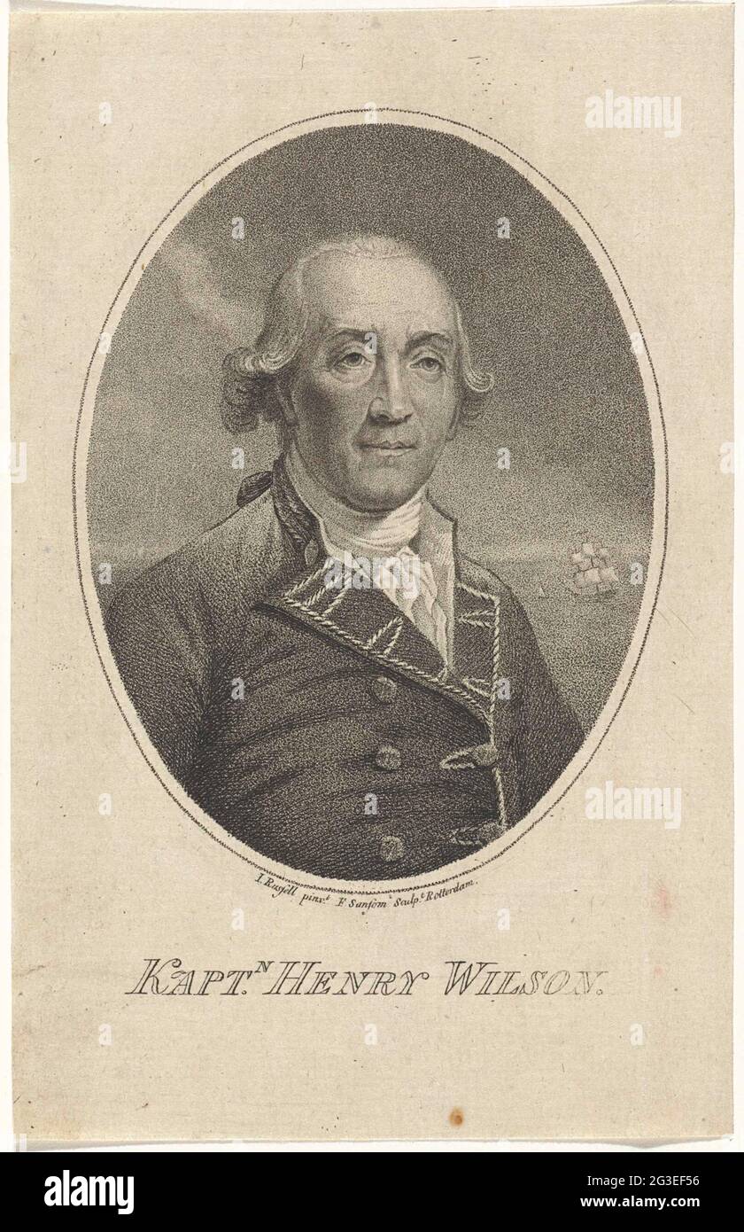 Portrait of Henry Wilson. Portrait of the British Captain Henry Wilson ...