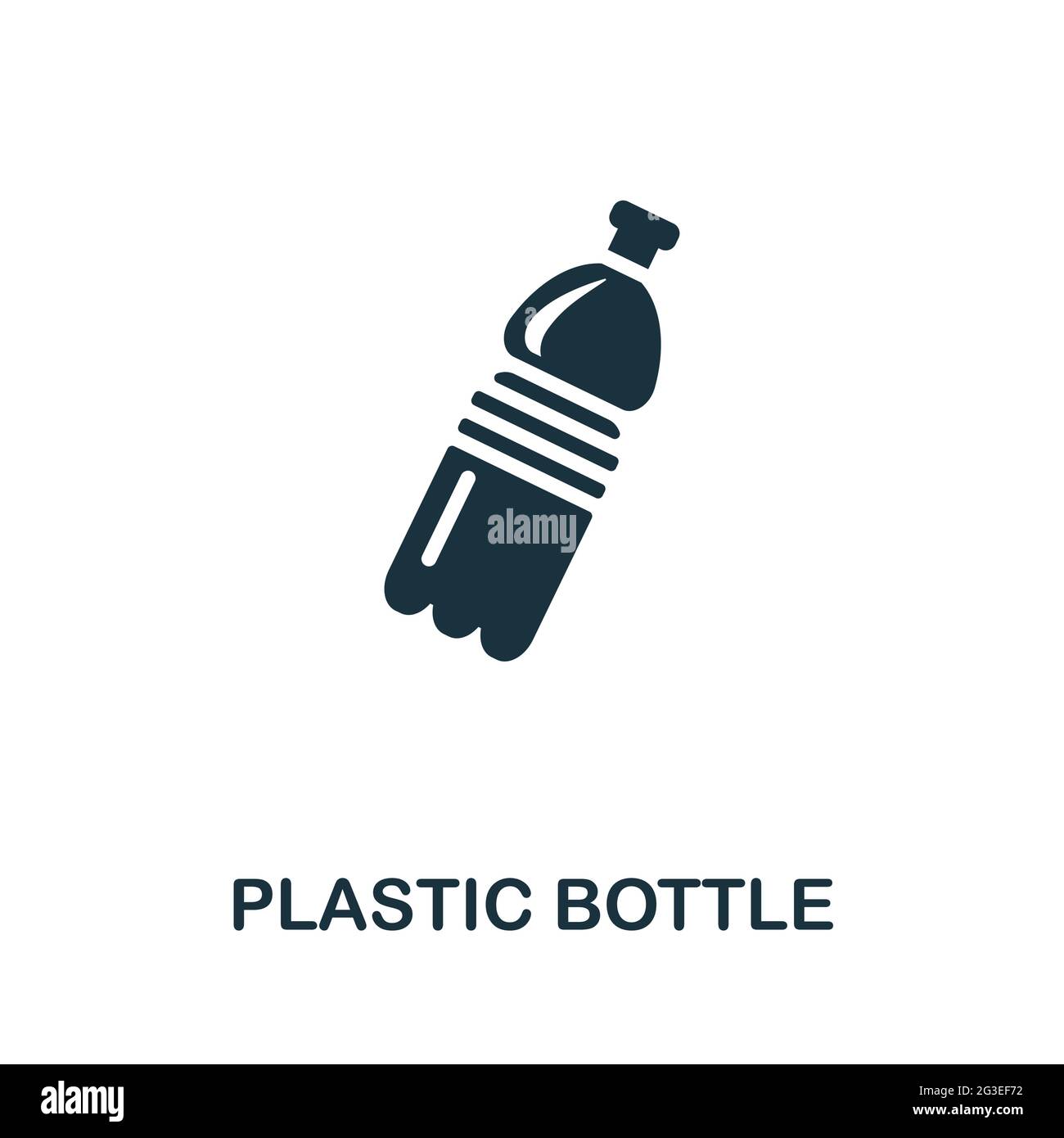 Plastic Bottle icon. Monochrome simple element from packaging ...