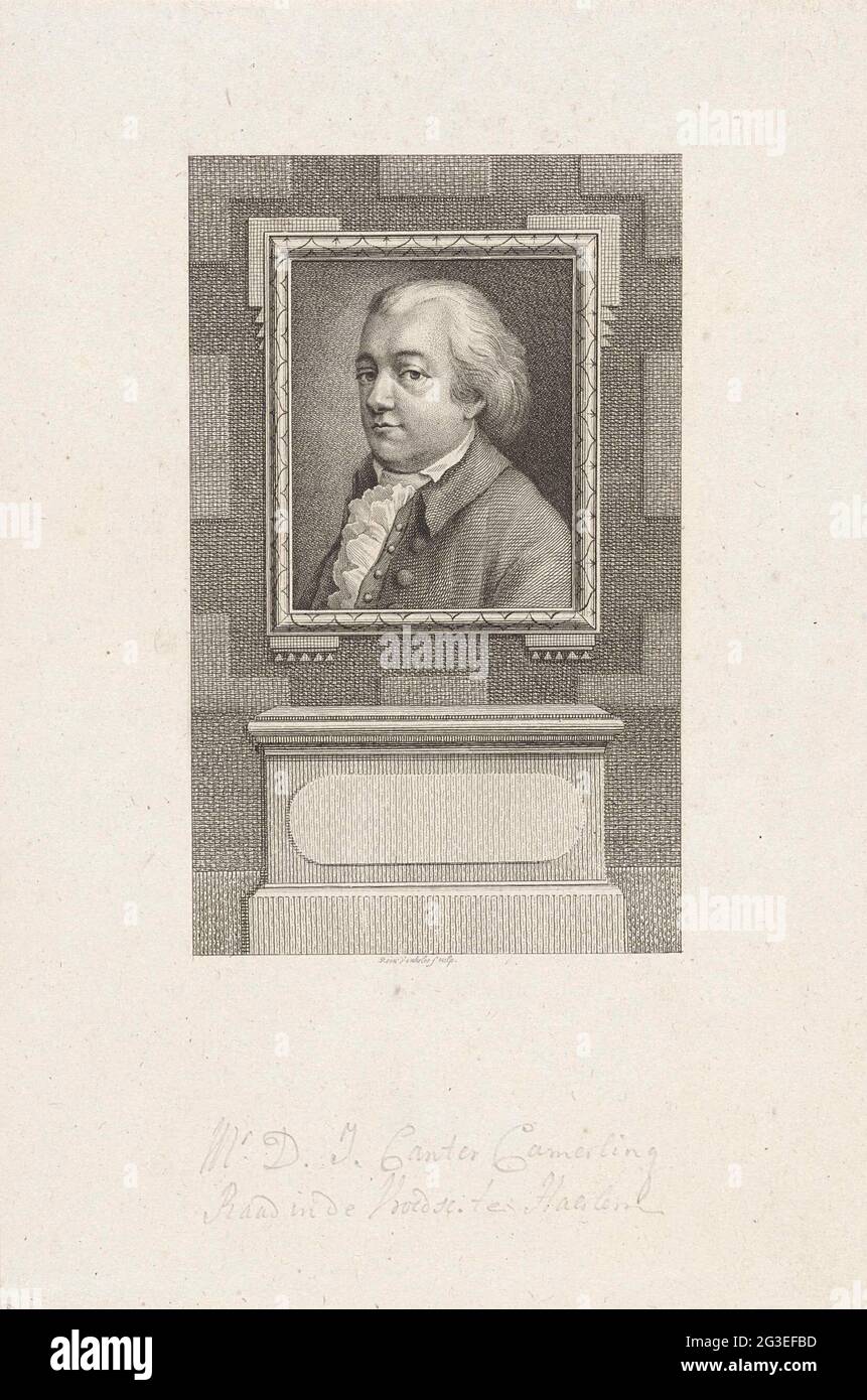 Portrait of Daniël Jacobus Canter Camerling. Portrait of Daniël Jacobus ...