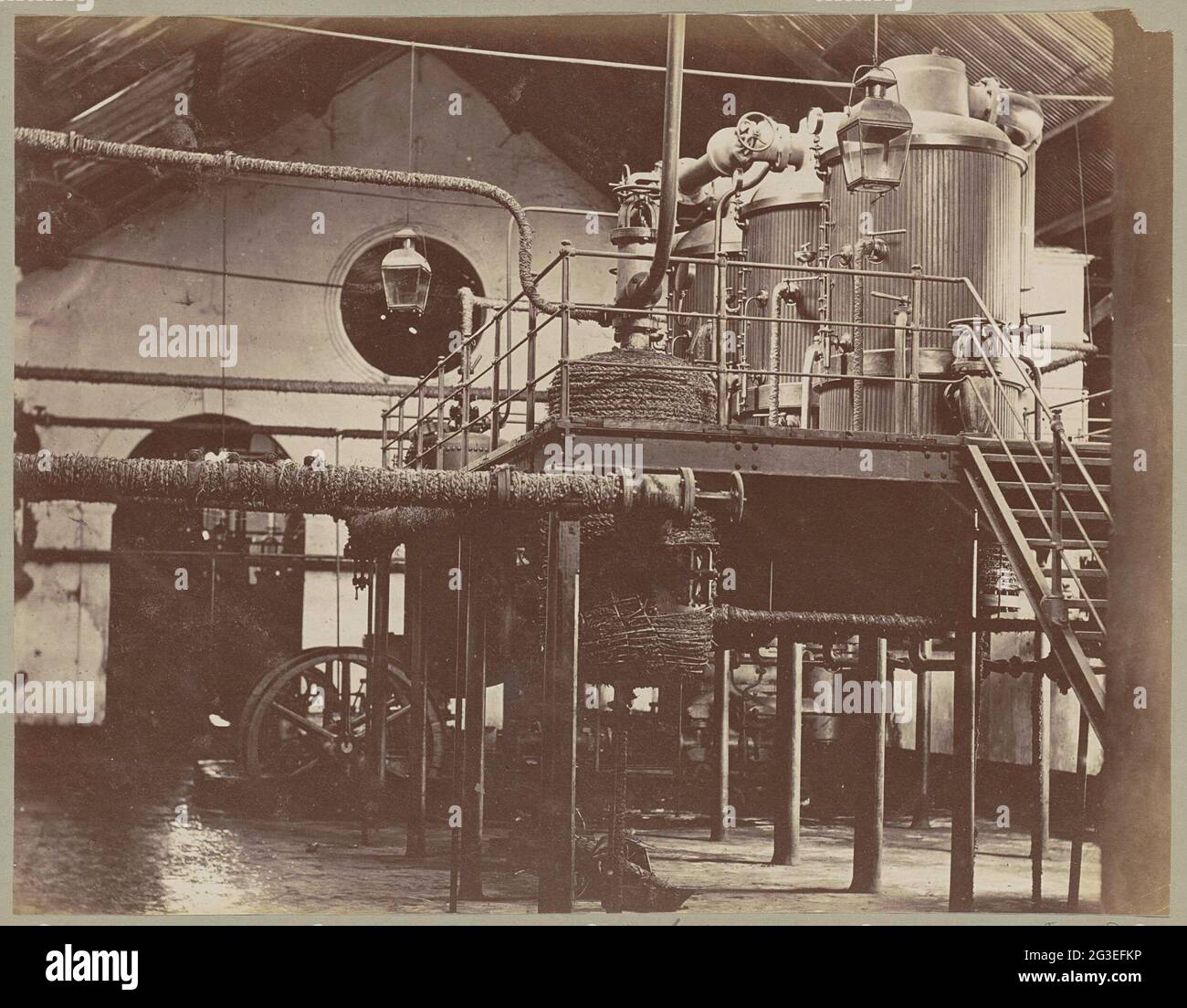 Dutch East Indies, Interior Sugar Factory Stock Photo - Alamy