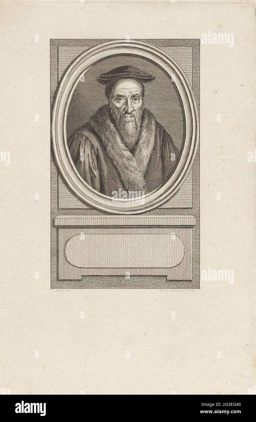 Portrait of Johannes Calvin. Portrait of the Johannes Calvin reformer ...