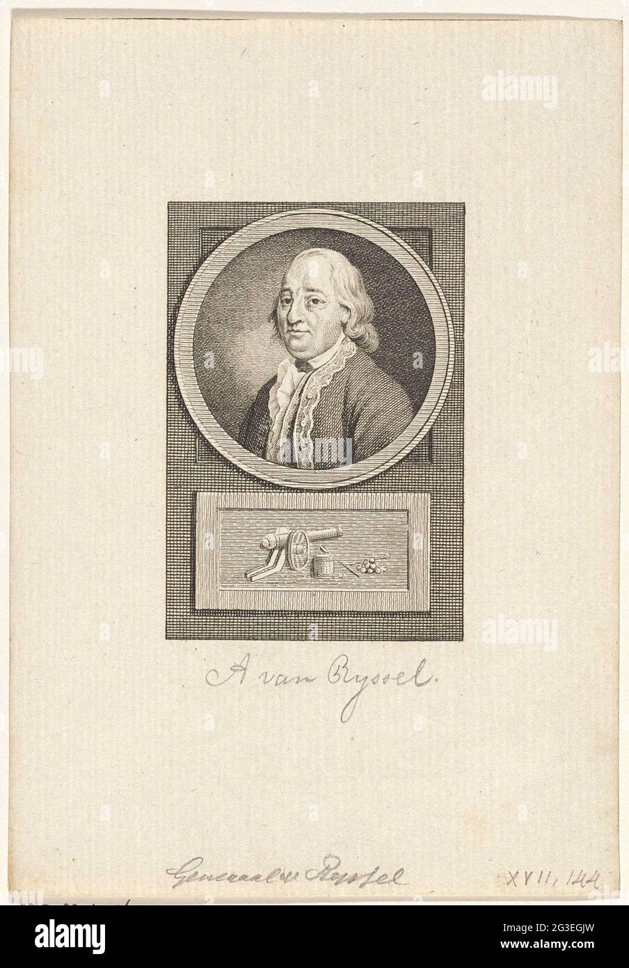 Portrait of Albert van Ryssel. Portrait of General Major Albert van ...