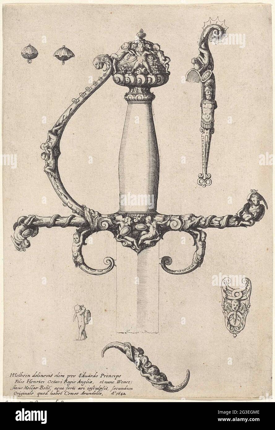 Ornamental design for a sword lift Stock Photo - Alamy