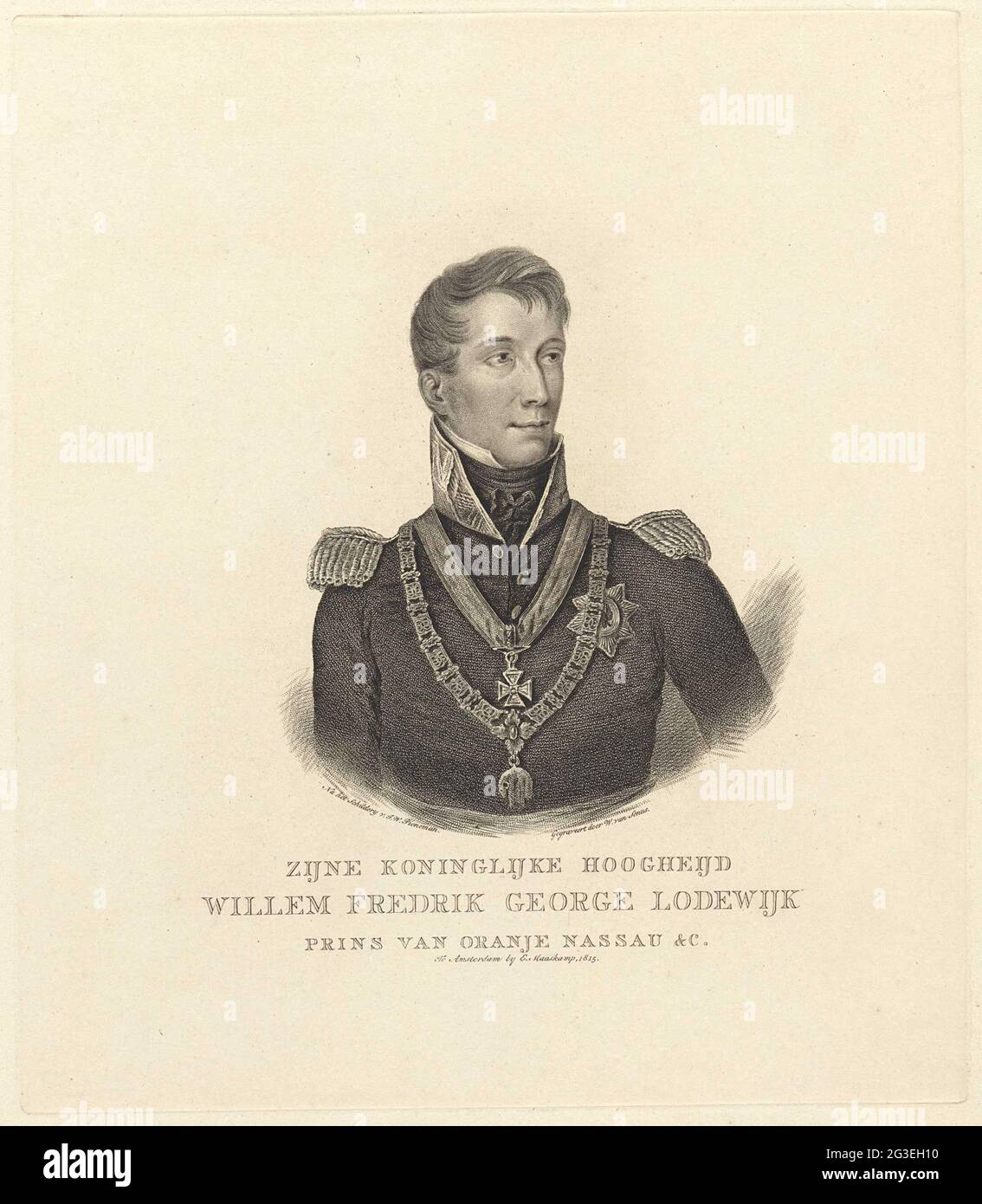 Portrait of Willem II (King of the Netherlands Stock Photo - Alamy