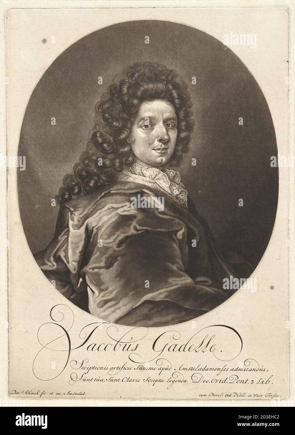 Portrait of the Calligrapha Jacob Gadelle Stock Photo - Alamy