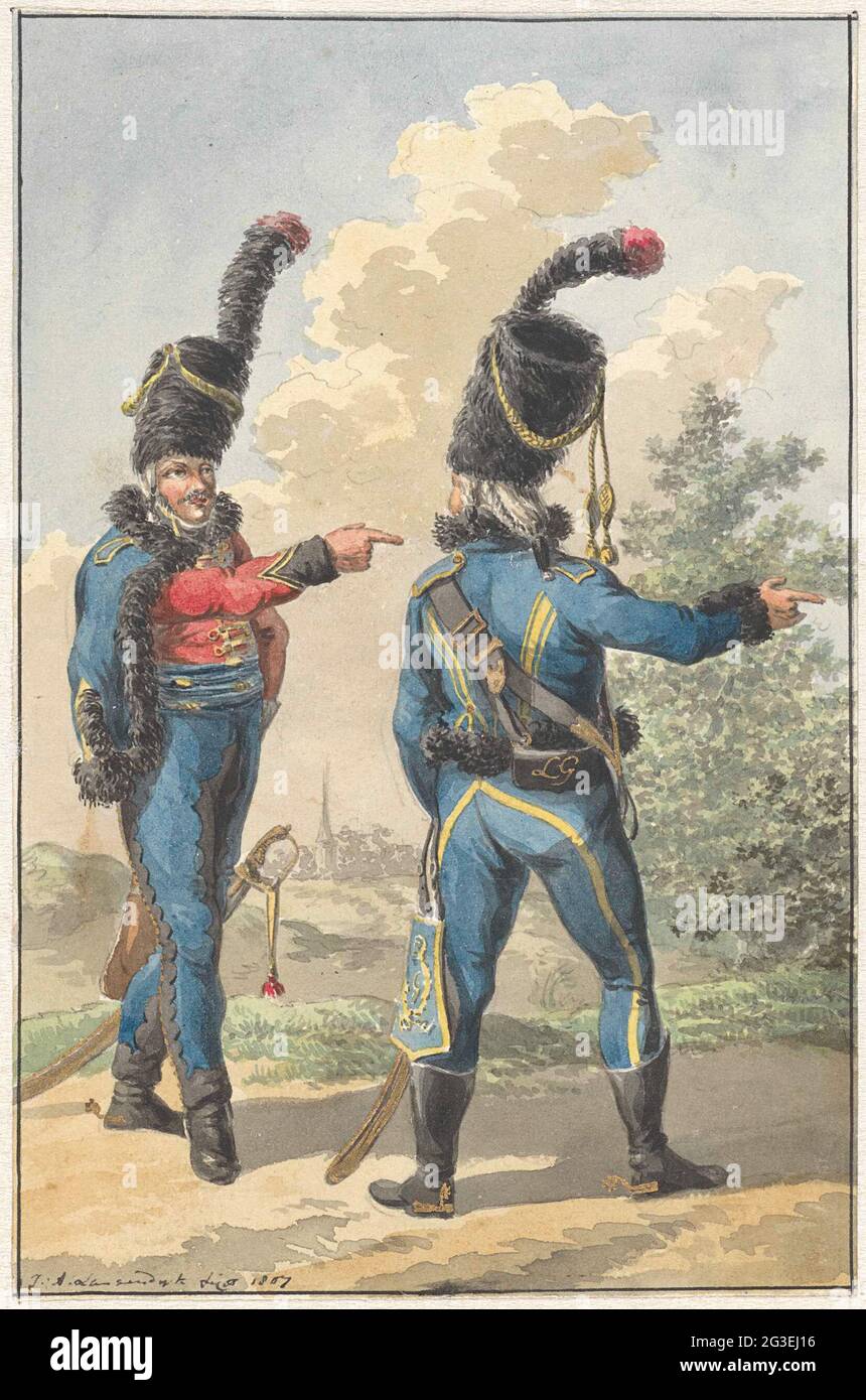 Two standing soldiers Stock Photo - Alamy
