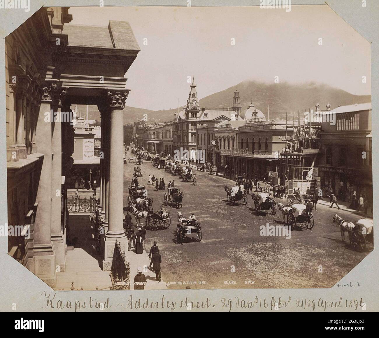 Adderley Street, Cape Town, looking S. from G.P.O Stock Photo - Alamy