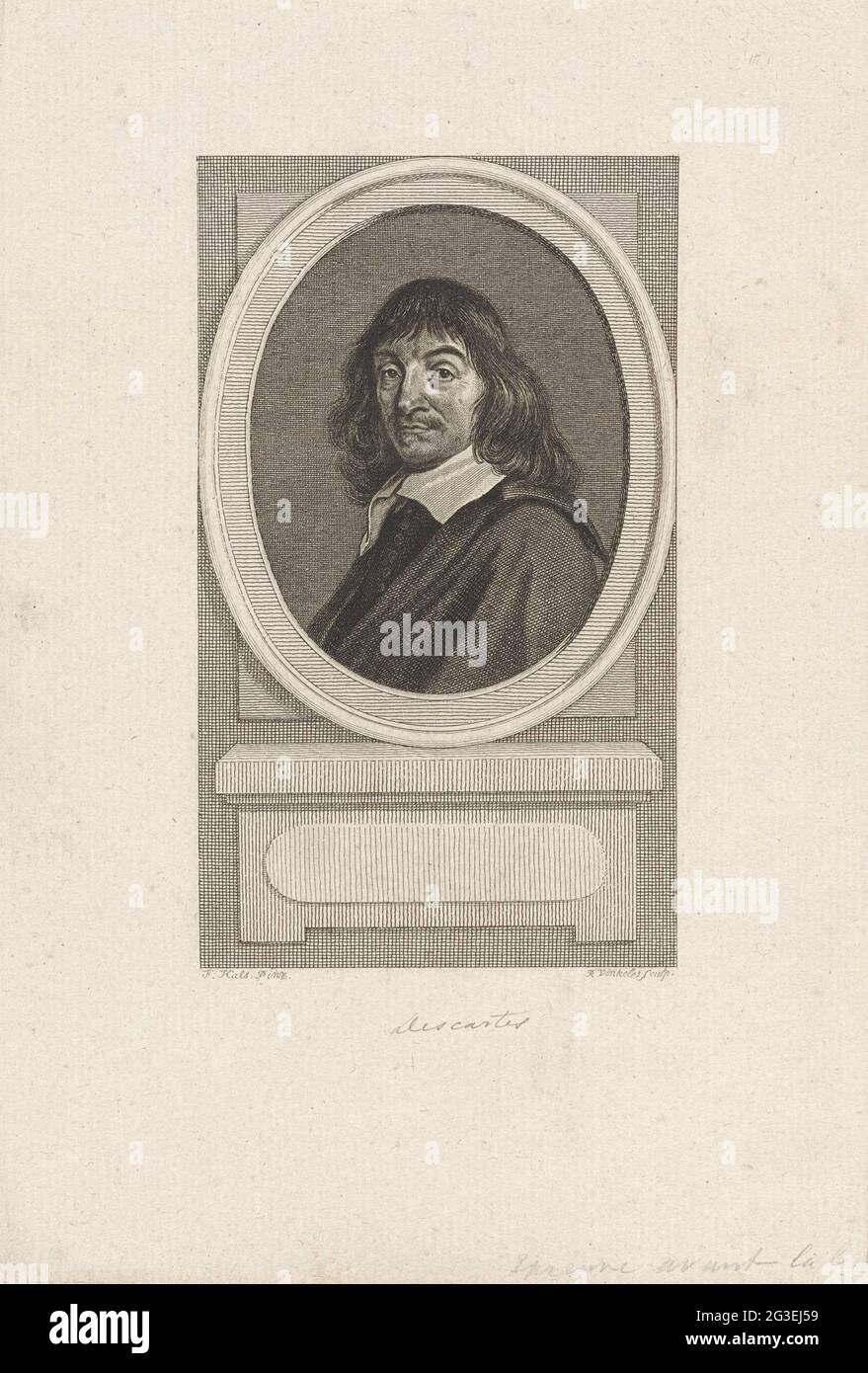 Portrait of the French philosopher René Descartes Stock Photo - Alamy