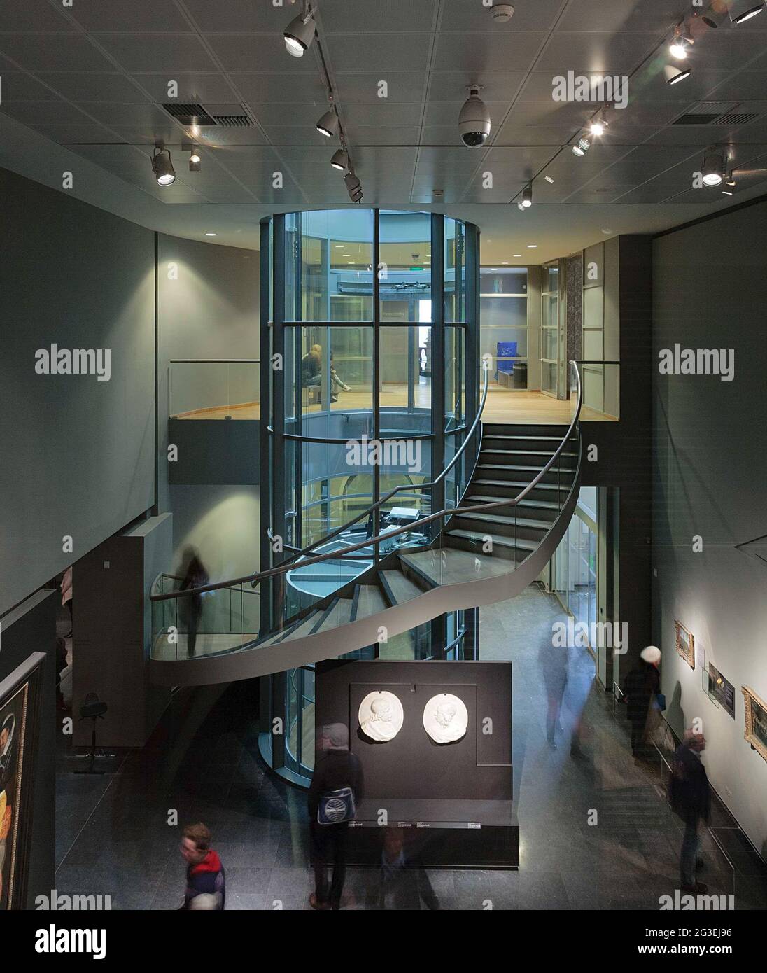 Elevator and stairs in the Philips wing; Philips wing for renovation ...