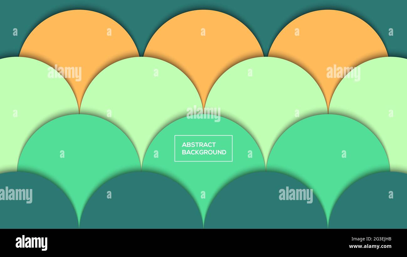 green color circle wave abstract background vector illustration best ...