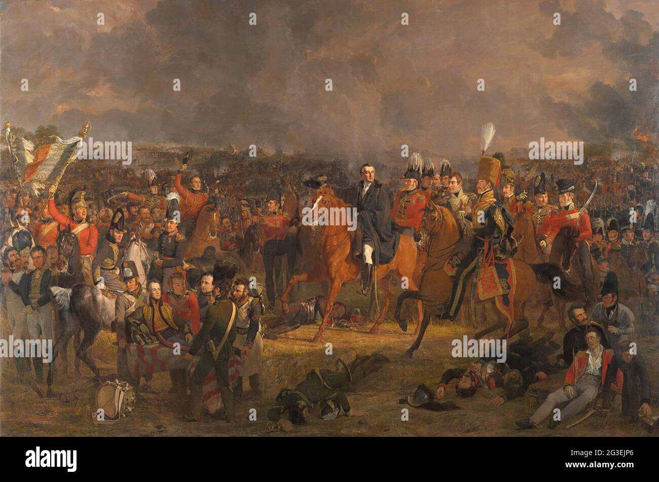 Prussian troops in the battle of waterloo hi-res stock photography and ...