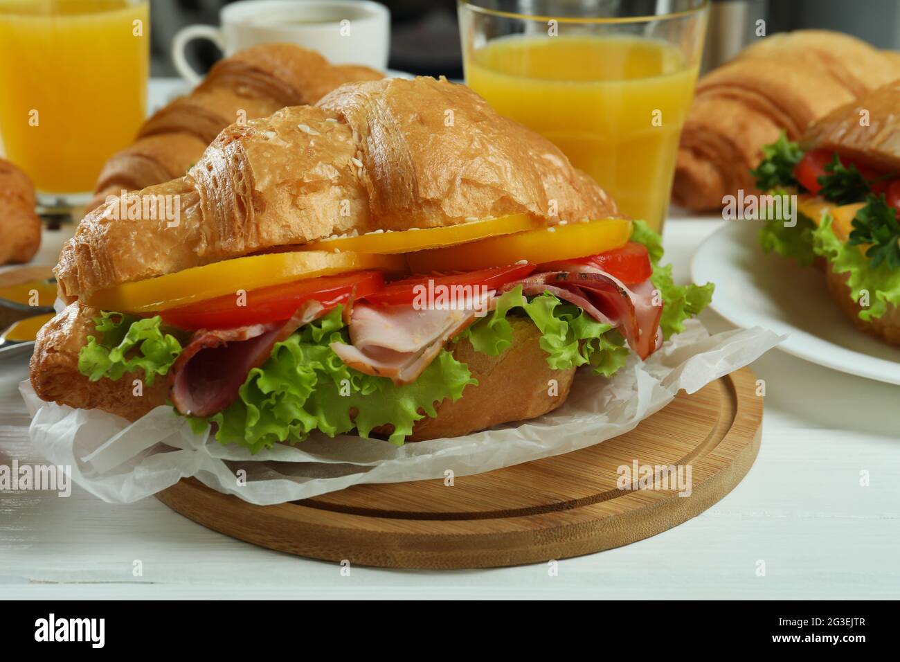 Eating tasty delicious sandwich close hi-res stock photography and ...