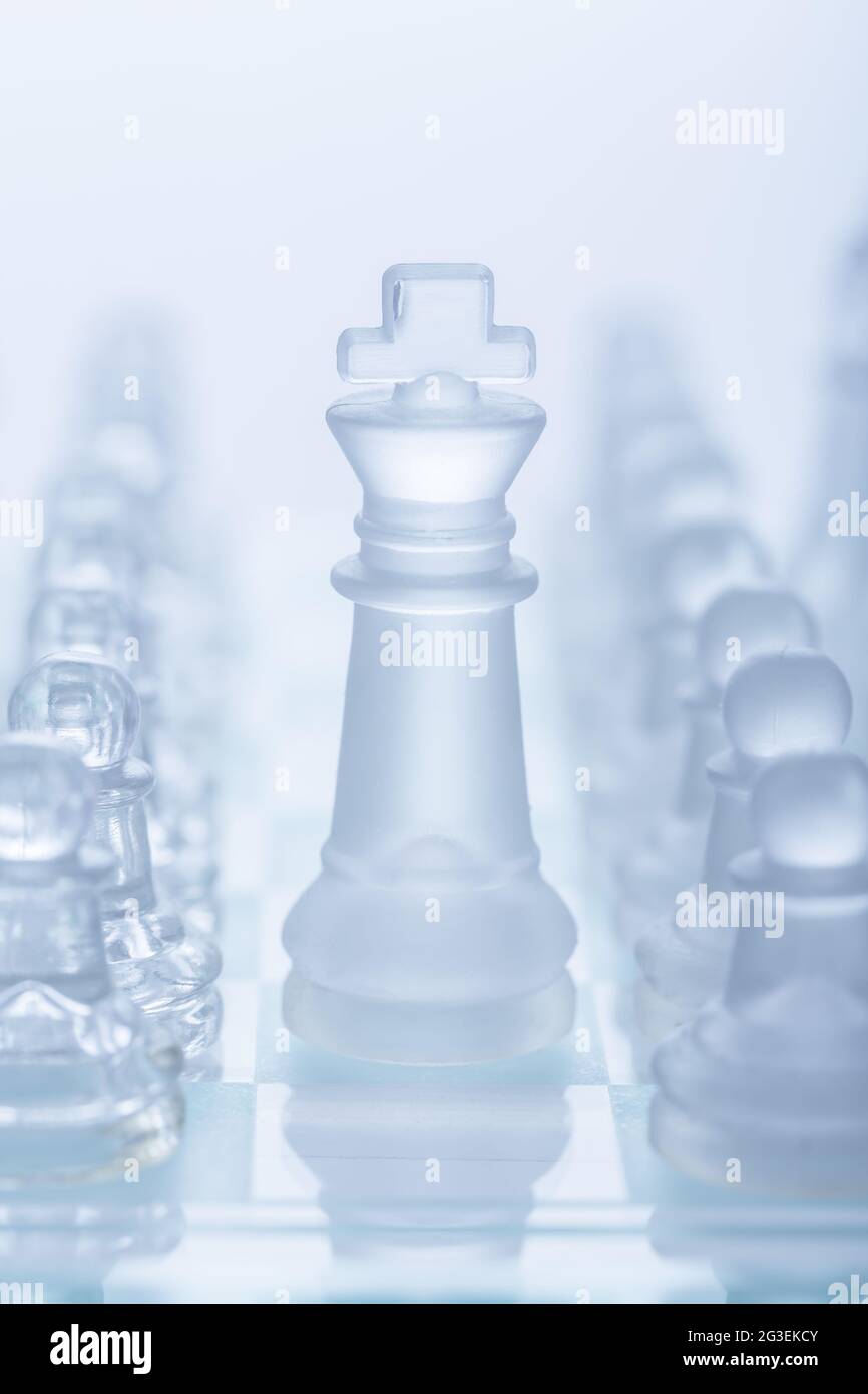 Chess - king, pawns, knight, win concept, strategy, play and game Stock ...