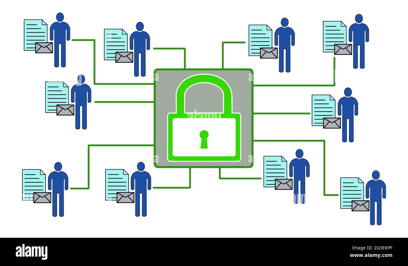 Illustration of a personal data security concept Stock Photo - Alamy