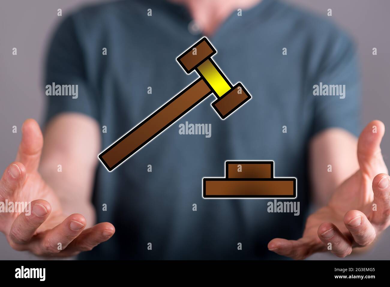 Judgment concept between hands hi-res stock photography and images - Alamy