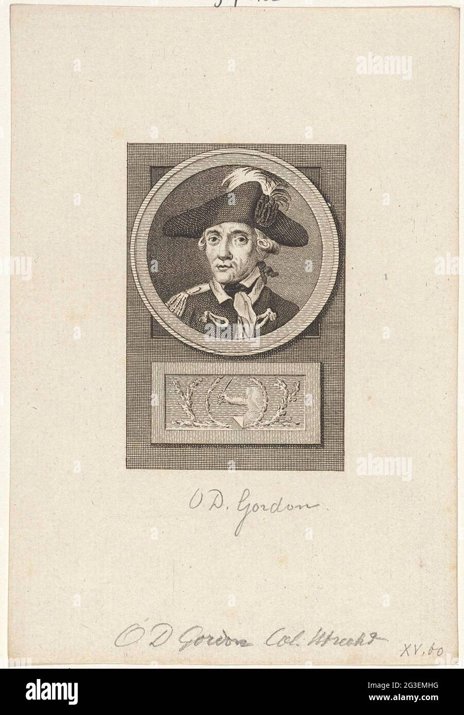 Portrait of Otto Derk Gordon. Portrait of Otto Derk Gordon, Colonel of ...