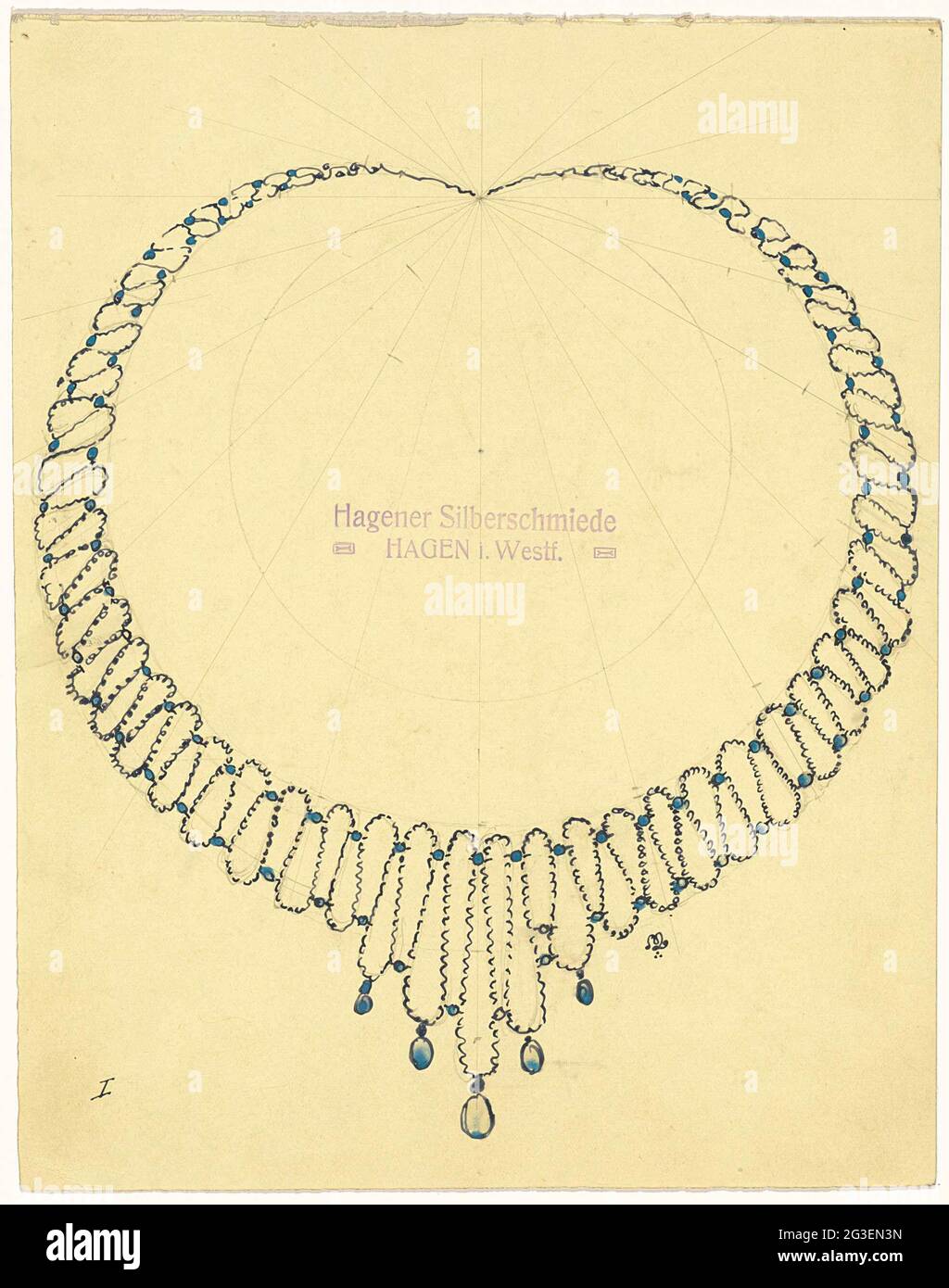 Design for a necklace Stock Photo - Alamy