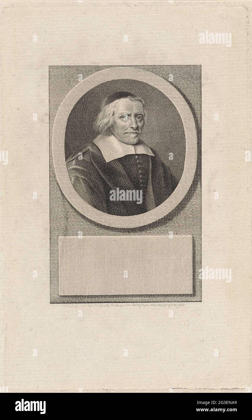 Portrait of Jacob Cats. Portrait of the statesman and poet Jacob Cats ...