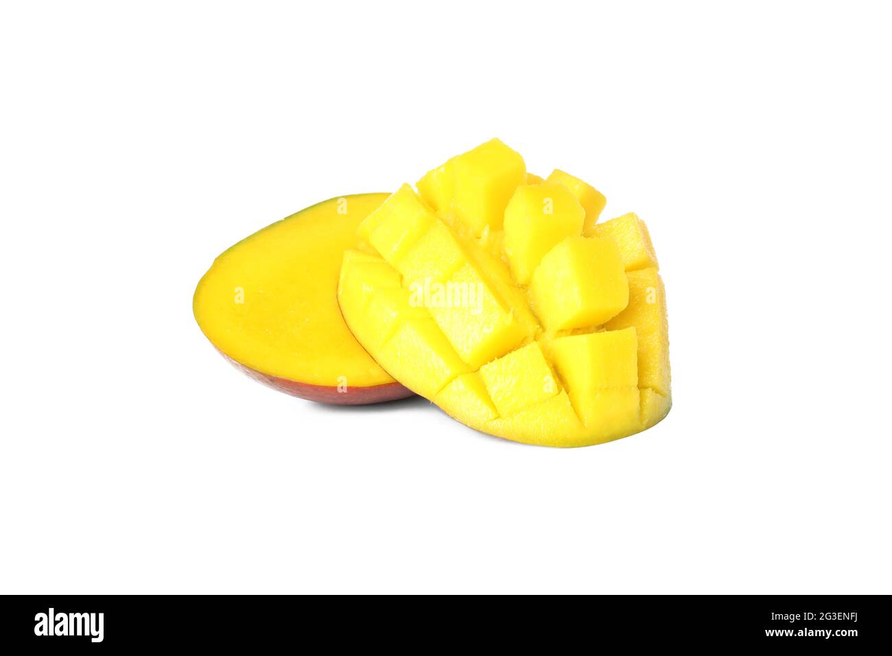 Ripe mango fruit isolated on white background Stock Photo - Alamy