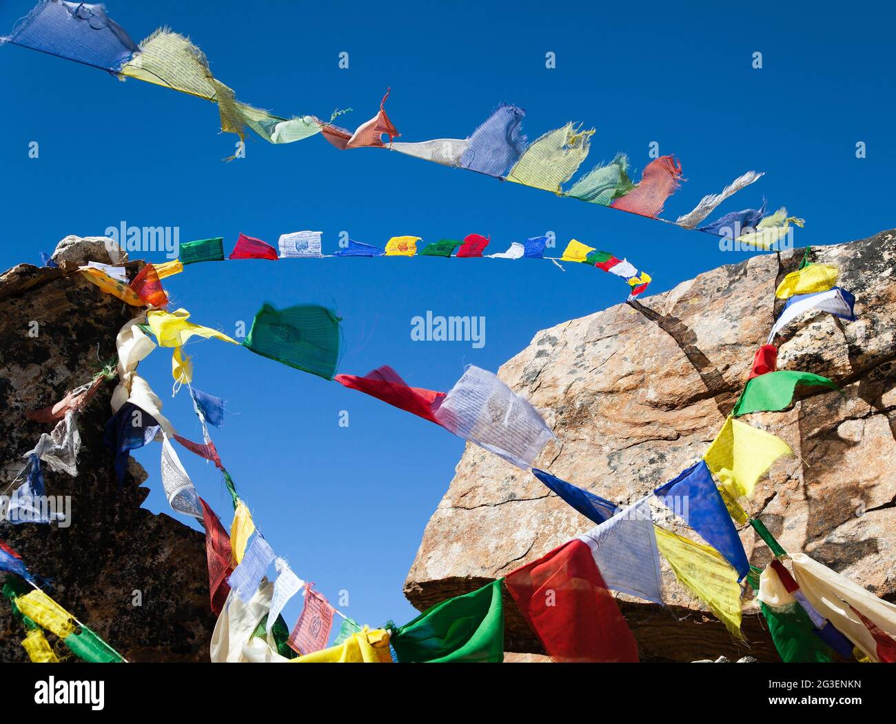 Nepal china flag hi-res stock photography and images - Alamy
