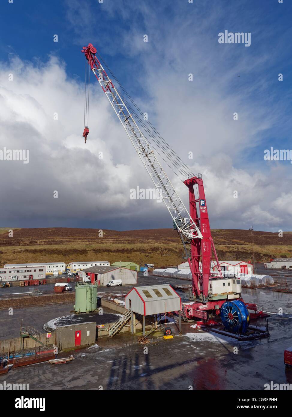 A Large Reggiane MHC 130 Mobile Shore Crane at Peterson Quay at the ...