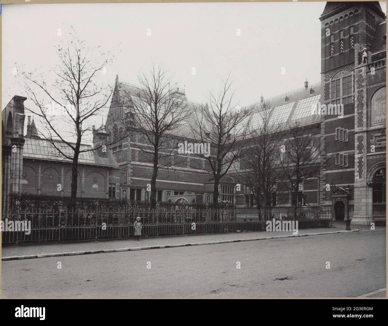 Fragment building, connecting corridor and south facade seen from the ...